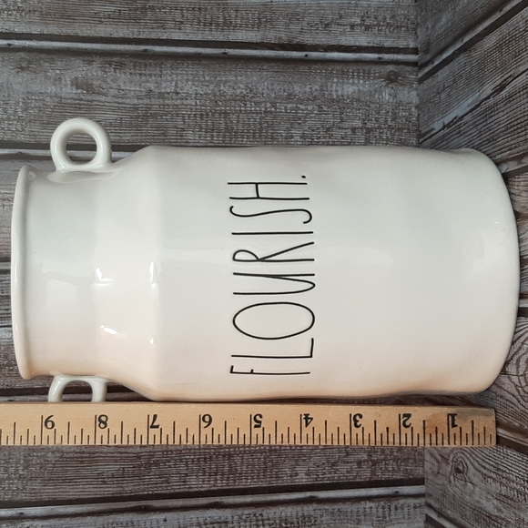 Rae Dunn | Accents | Rae Dunn Flourish Milk Container Flower Vase ...